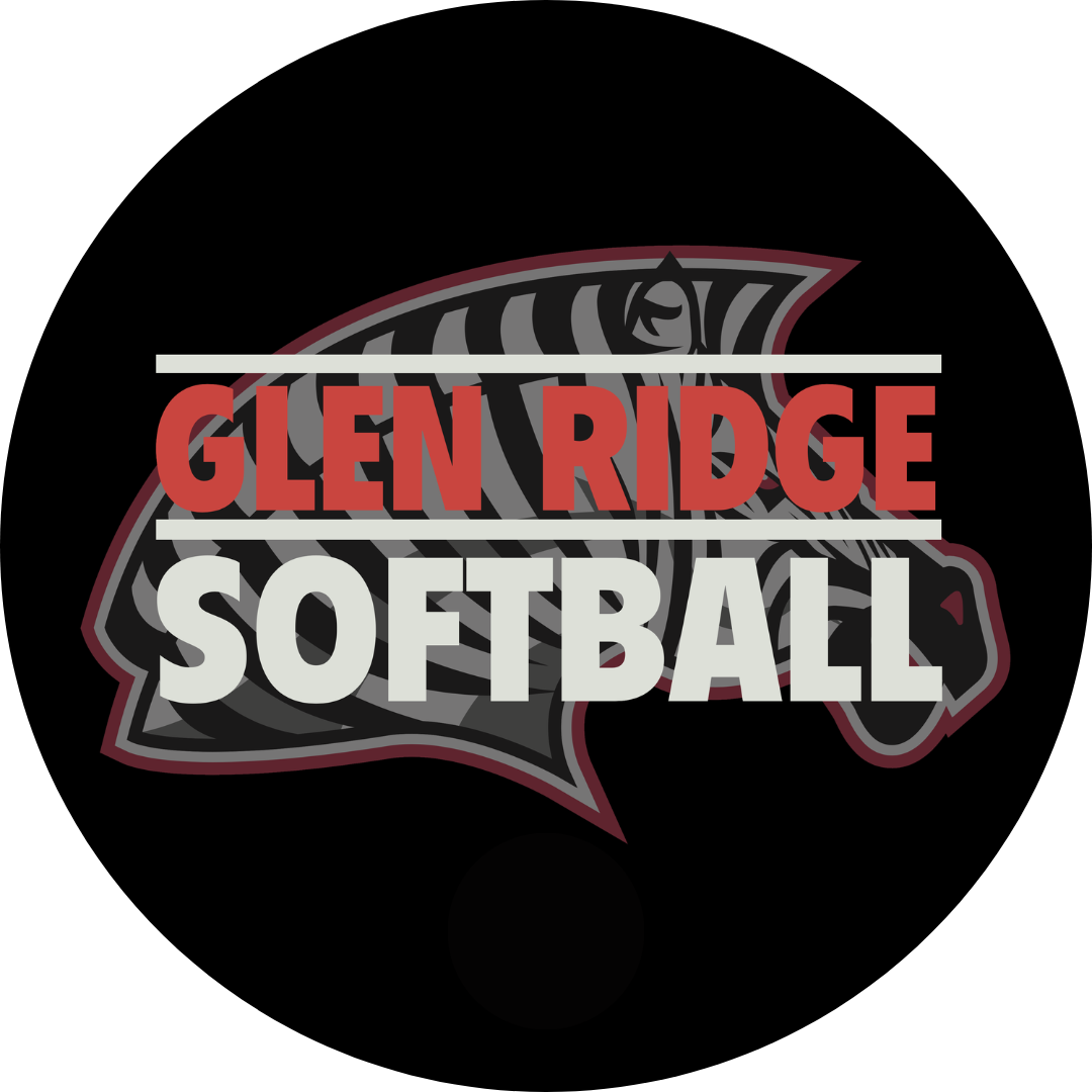 Softball new logo-black-round – Glen Ridge Athletic Association